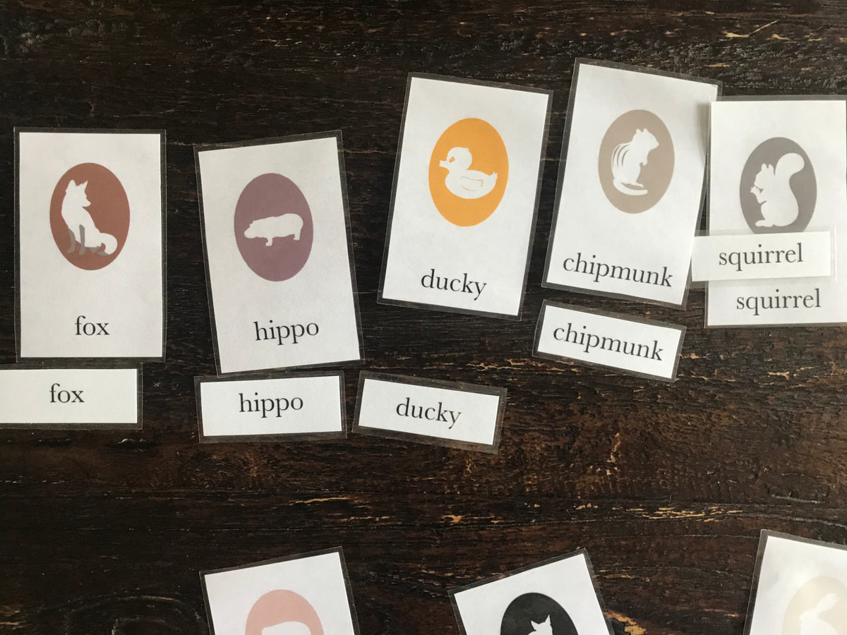 Learn to Play the Animal Flashcards Word Matching Game – Bark and Burrow